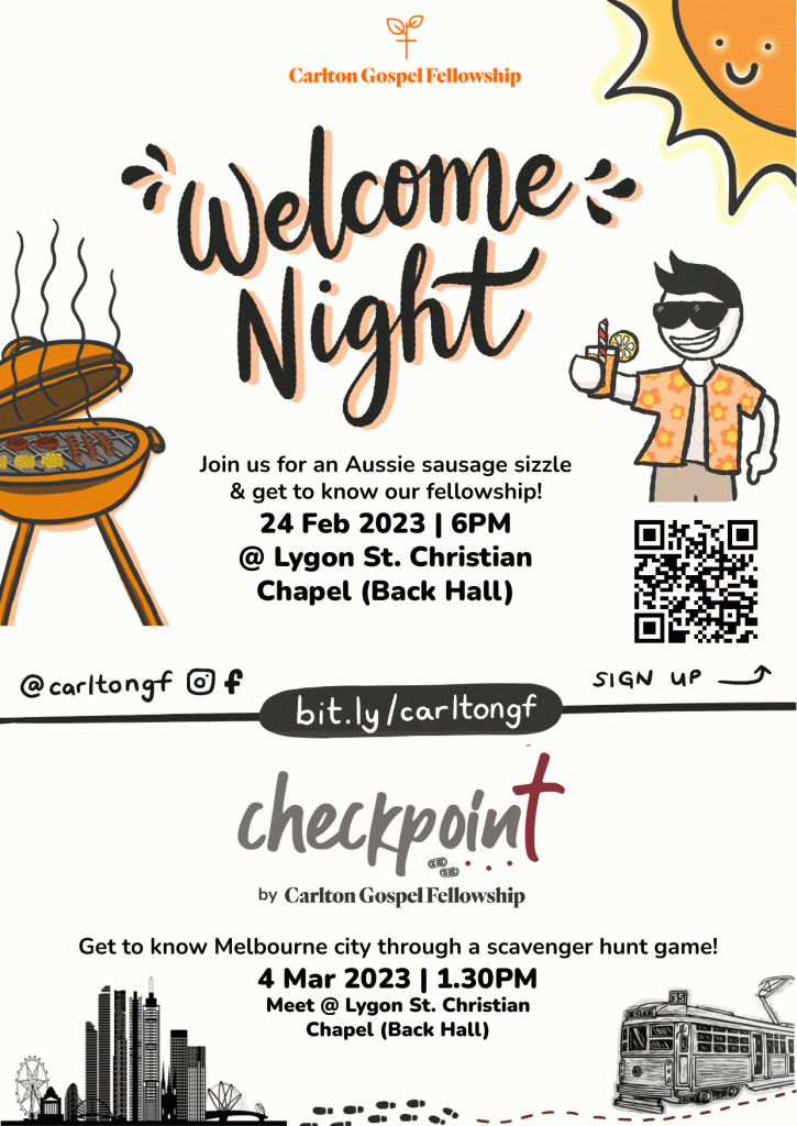CGF Welcome Night – Lygon Street Christian Chapel